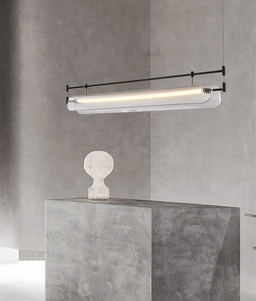 Vintage Bar Light - Textured Acrylic Shade with 360° Illumination for ...